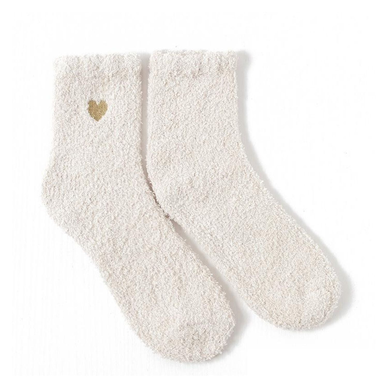 IVORY FUZZY SOCKS – Kismetbyme